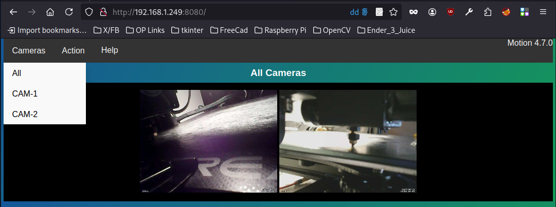 OctoPrint Camera Setup